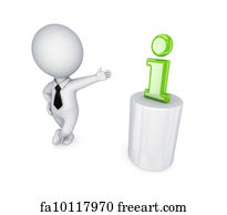 Free art print of 3d small person and Info symbol. 3d small person and ...