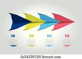 Free art print of 4 Steps arrow tutorial, chart, diagram, step by step ...