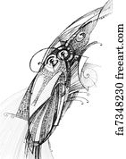 Free art print of Abstract unusual pencil drawing | FreeArt | fa7348231