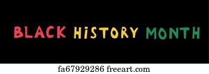 Free art print of Black history month banner. Famous Afro American ...