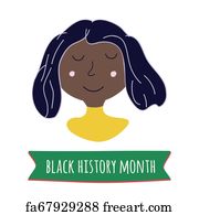Free art print of Black history month banner. Famous Afro American ...