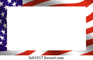 American Flag Frameborder