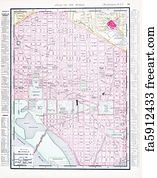 Free art print of Antique Vintage Color Map of Wisconsin, USA. Vintage ...