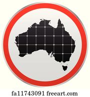 Free art print of Australia map, states border map. Vector illustration ...