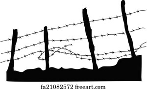 Free art print of Barbed wire frame vector. Vector barbed wire frame ...