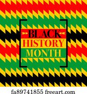 Free art print of Black history month banner. Famous Afro American ...