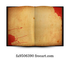 Free art print of Blood stain on old paper. Blood stain on old grunge ...