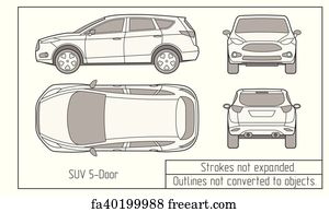 Vehicle Damage Diagram SUV