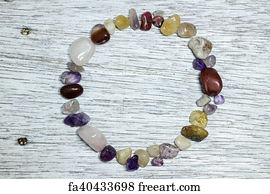 Free art print of Gemstones circle. Semiprecious gemstones of varoious ...