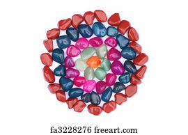 Free art print of Gemstones circle. Semiprecious gemstones of varoious ...