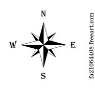 Free art print of Vector Compass Rose. Illustration of a Vector hi ...