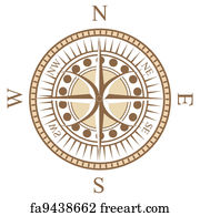 Free art print of Vector Compass Rose. Illustration of a Vector hi ...