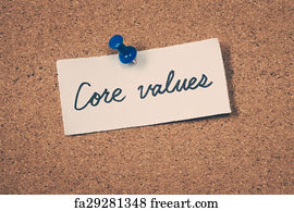 Free art print of People core values sign illustration. People core ...