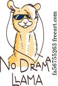 Free art print of No prob llama motivational quote. No prob llama ...