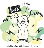 Free art print of No prob llama motivational quote. No prob llama ...
