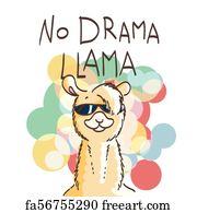 Free art print of No prob llama motivational quote. No prob llama ...