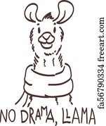 Free art print of No prob llama motivational quote. No prob llama ...