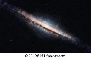 Free art print of Far galaxy. Detailed picture of the distant spiral ...