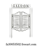 Free art print of Western style saloon in an old American town ...