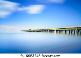Free art print of Side of dock in black and white. Long exposure of a ...