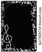 Free art print of Microphone And Musical Notes Border. Microphone and ...