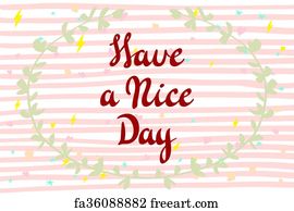 Free art print of Have a good day hand drawn letter poster. Have a good ...