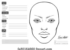 Free Printable Makeup Face Chart | Saubhaya Makeup