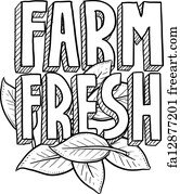 Free art print of Vector vegetables veggie farm food sketch posters ...