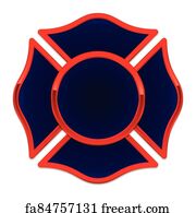 Free art print of Fire rescue logo base black gold vector. Blank Fire ...