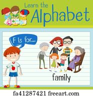 Free art print of Flashcard letter F is for frog. Flashcard letter F is ...