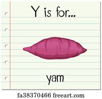 Free art print of Flashcard letter Y is for yellow. Flashcard letter Y ...