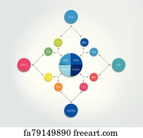 Free art print of Flowchart diagram, scheme. Infographic element ...