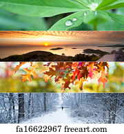 Free art print of Four Seasons Collage. Four seasons concept with ...