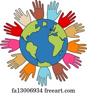 Free art print of Unity in Diversity. Stock illustration of people ...