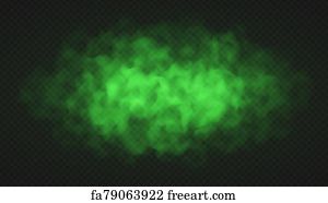 Free art print of Realistic vector bad smell or stink cloud, green ...