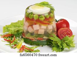Free Chicken And Vegetables Aspic Art Prints and Artworks | FreeArt
