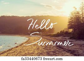 Free art print of Handwritten text over sunset beach background ...