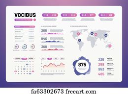 Free art print of Dashboard template. Ux ui analytics interface, information panel with finance ...