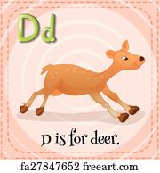 Free art print of Flashcard letter D is for dog. Flashcard letter D is ...