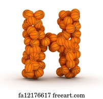 Free art print of Letter I, gaming balls alphabet. Letter I, stacked ...