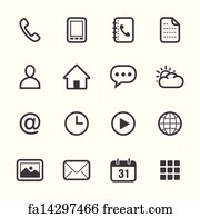 Free art print of Phone Icons | FreeArt | fa15494980