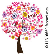 Free art print of Tree for mother's day. Vector tree for mother's day ...