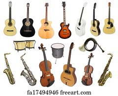 Free Musical Instruments Art Prints and Artworks | FreeArt