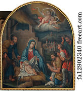Free art print of The Nativity and Adoration of the Shepherds by Giotto ...