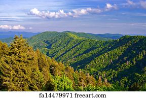 Free art print of Newfound Gap in the Smoky Mountains. Newfound Gap in ...