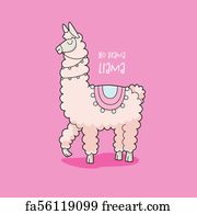 Free art print of No prob llama motivational quote. No prob llama ...