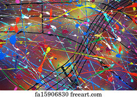 Free art print of Abstract paint with ridges. Colorful abstract painted ...