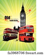 Free art print of Poster London. Poster London skyscrapers Tower Bridge ...