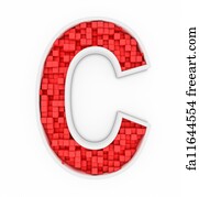 Free art print of Capital letter C red | FreeArt | fa6677870