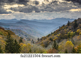 Free art print of Newfound Gap in the Smoky Mountains. Newfound Gap in ...